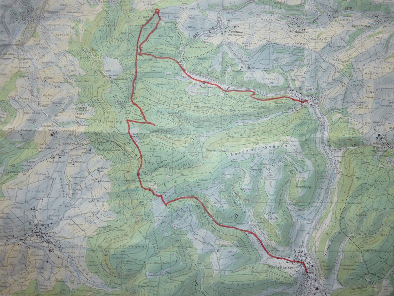 Samstag, 9. März 2013: Vom Schwarzenstein nach Merishausen ...