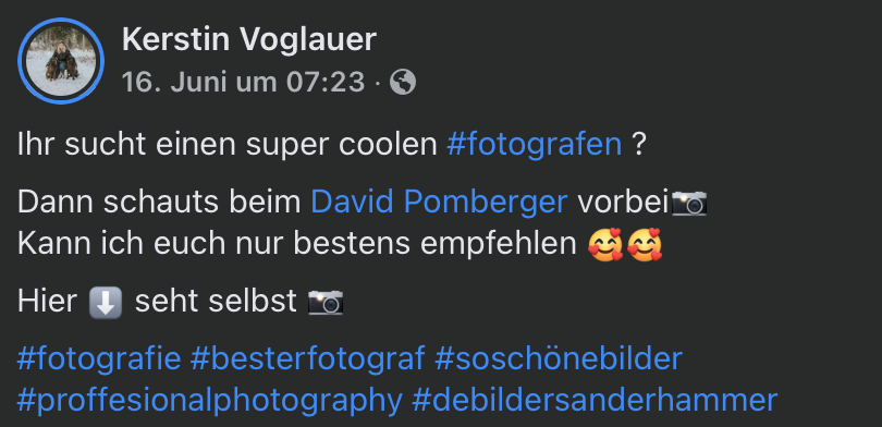 Pomberger David Fotografie - Emotionale Paar- & Hochzeitsfotografie