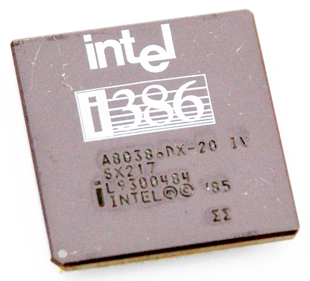 Intel 80386 & 80387 - CPU MUSEUM - MUSEUM OF MICROPROCESSORS & DIE PHOTOGRAPHY