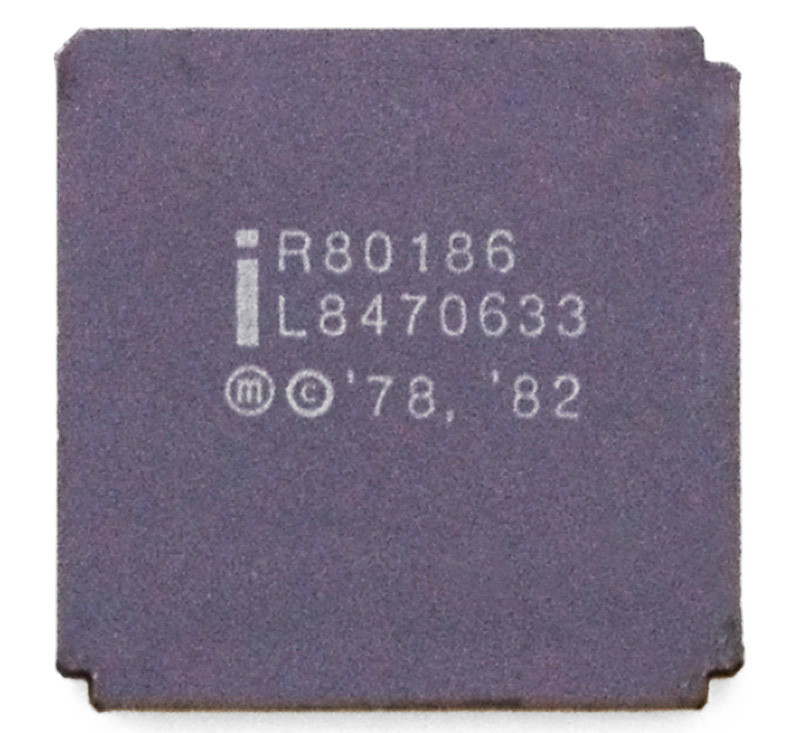 The 80186 & 80188 - CPU MUSEUM - MUSEUM OF MICROPROCESSORS & DIE PHOTOGRAPHY