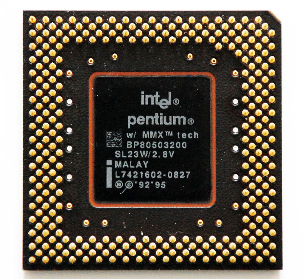 Intel Pentium MMX - CPU MUSEUM - MUSEUM OF MICROPROCESSORS & DIE ...