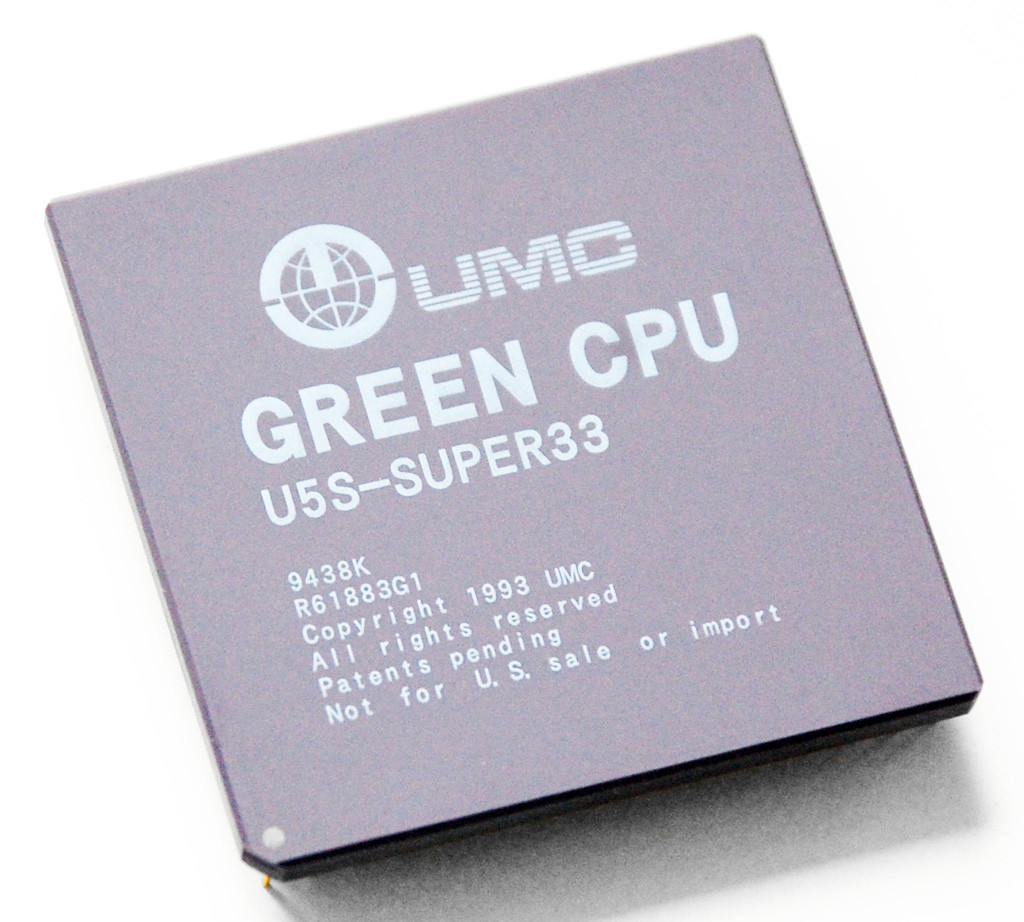 UMC Green CPU (U5) - CPU MUSEUM - MUSEUM OF MICROPROCESSORS & DIE ...