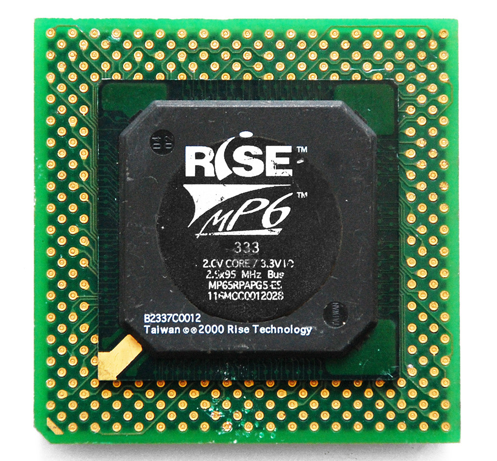 Rise MP6 - CPU MUSEUM - MUSEUM OF MICROPROCESSORS & DIE PHOTOGRAPHY