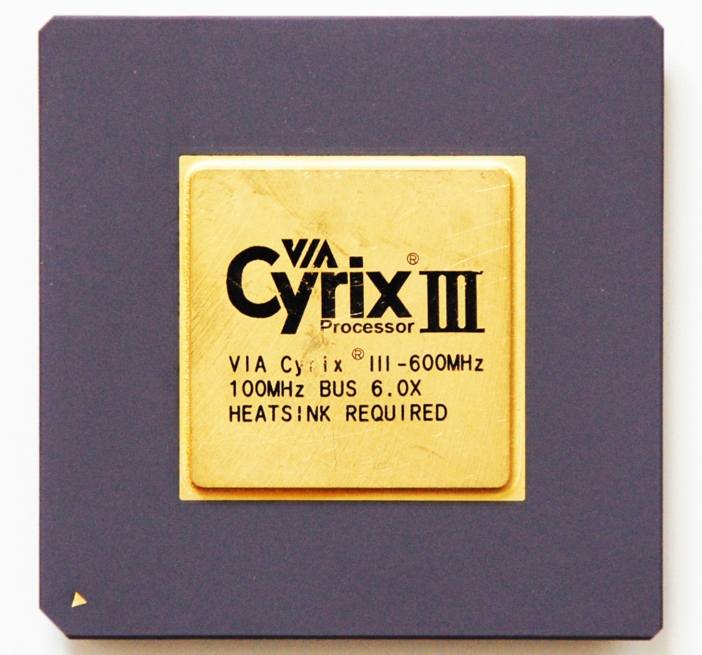 VIA Cyrix III - CPU MUSEUM - MUSEUM OF MICROPROCESSORS & DIE PHOTOGRAPHY
