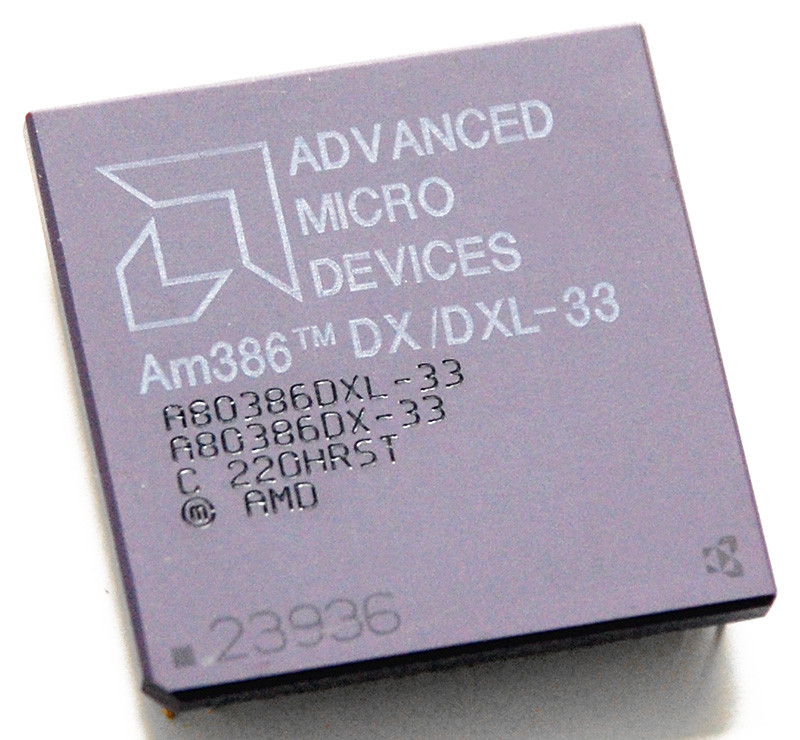 AMD Am386 - CPU MUSEUM - MUSEUM OF MICROPROCESSORS & DIE PHOTOGRAPHY
