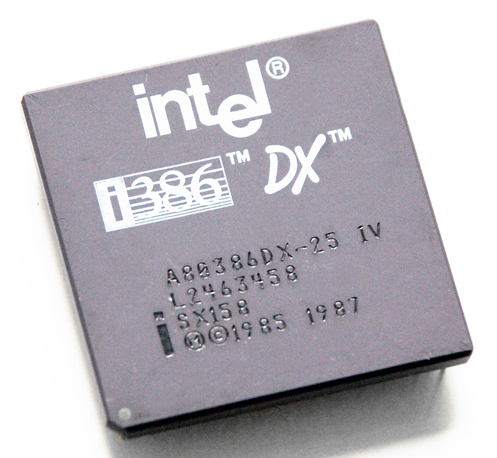 Intel 80386 & 80387 - CPU MUSEUM - MUSEUM OF MICROPROCESSORS & DIE PHOTOGRAPHY