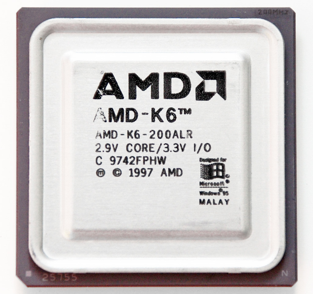 AMD K6 - CPU MUSEUM - MUSEUM OF MICROPROCESSORS & DIE PHOTOGRAPHY
