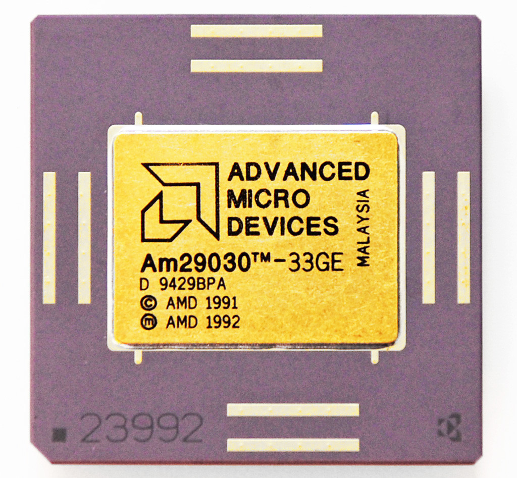 AMD Am29000 - CPU MUSEUM - MUSEUM OF MICROPROCESSORS & DIE PHOTOGRAPHY