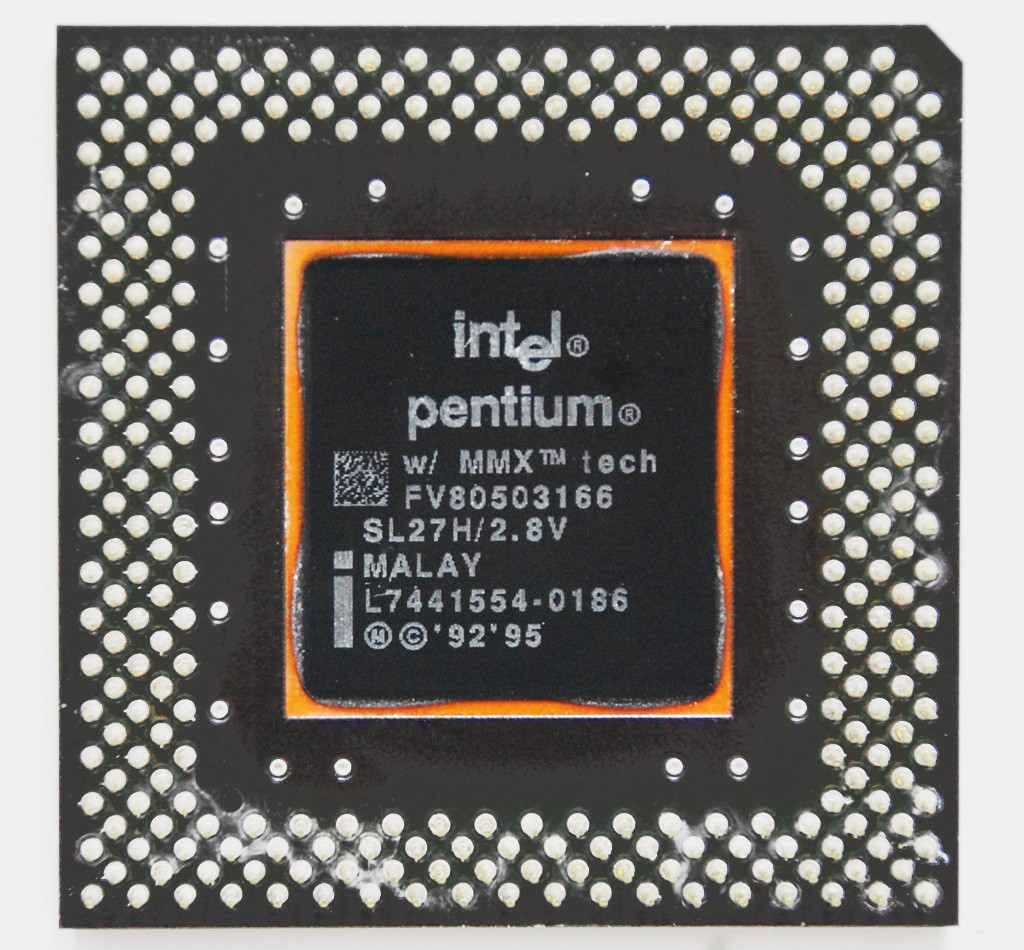 Intel Pentium MMX - CPU MUSEUM - MUSEUM OF MICROPROCESSORS & DIE ...