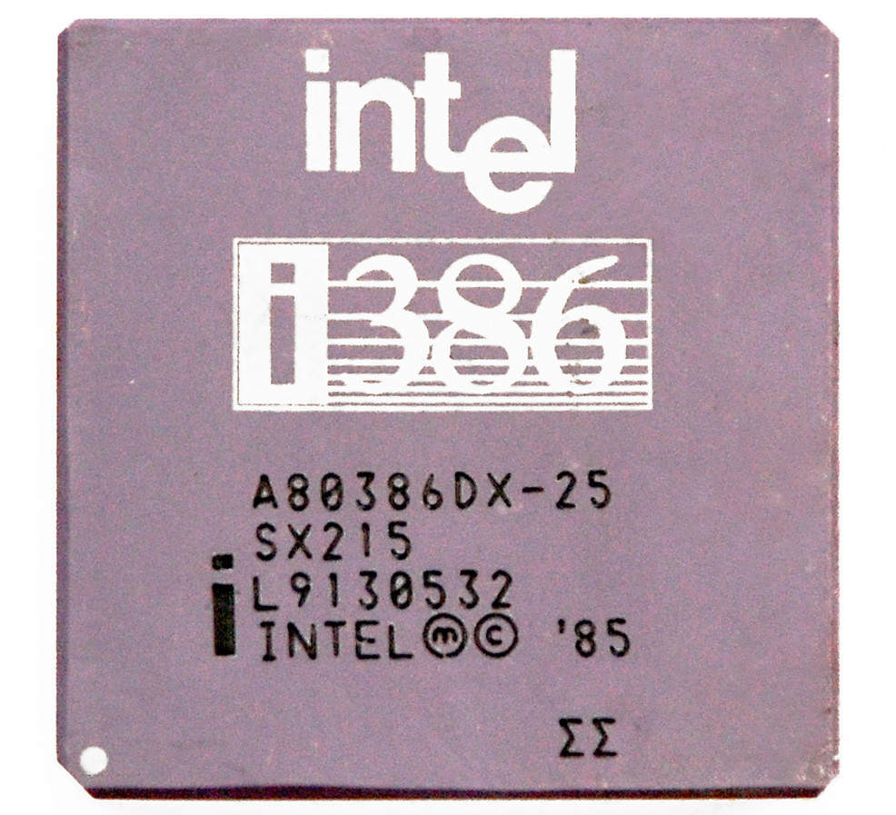 Intel 80386 & 80387 - CPU MUSEUM - MUSEUM OF MICROPROCESSORS & DIE ...