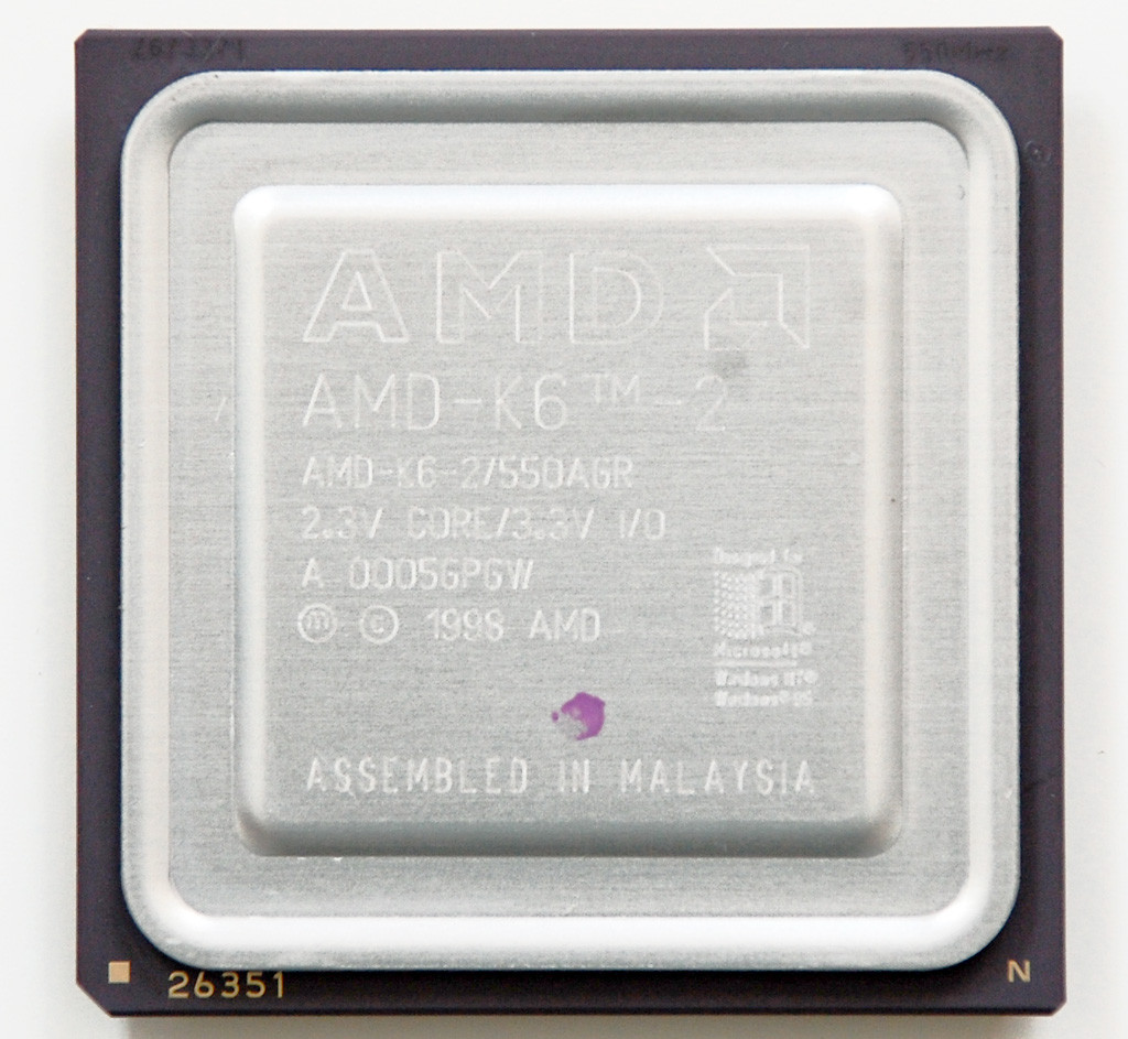 AMD K6-II - CPU MUSEUM - MUSEUM OF MICROPROCESSORS & DIE PHOTOGRAPHY