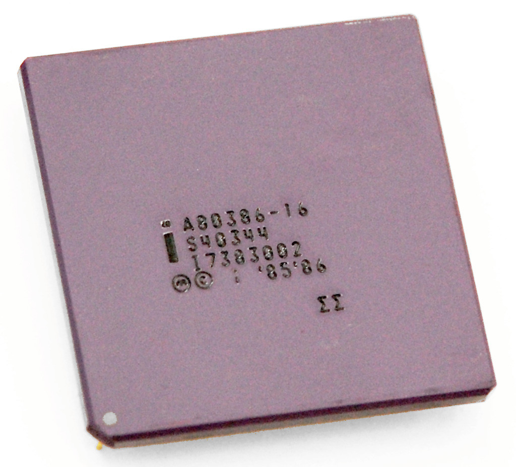 Intel 80386 & 80387 - CPU MUSEUM - MUSEUM OF MICROPROCESSORS & DIE PHOTOGRAPHY