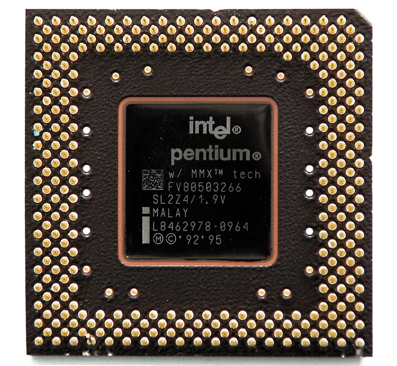 Intel Pentium MMX - CPU MUSEUM - MUSEUM OF MICROPROCESSORS & DIE ...