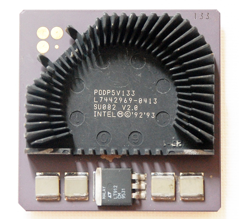 Intel Pentium OverDrive - CPU MUSEUM - MUSEUM OF MICROPROCESSORS & DIE ...