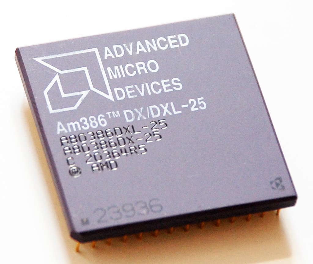 AMD Am386 - CPU MUSEUM - MUSEUM OF MICROPROCESSORS & DIE PHOTOGRAPHY