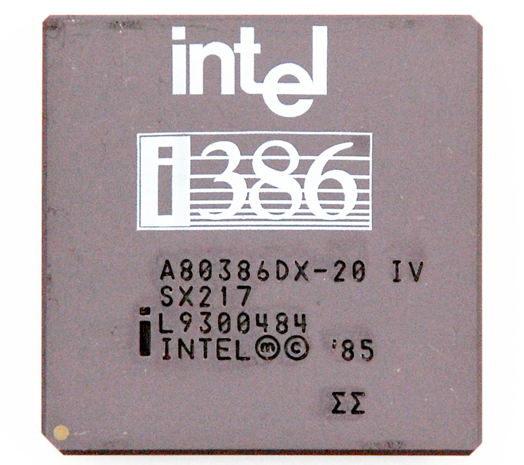 Intel 80386 & 80387 - CPU MUSEUM - MUSEUM OF MICROPROCESSORS & DIE ...