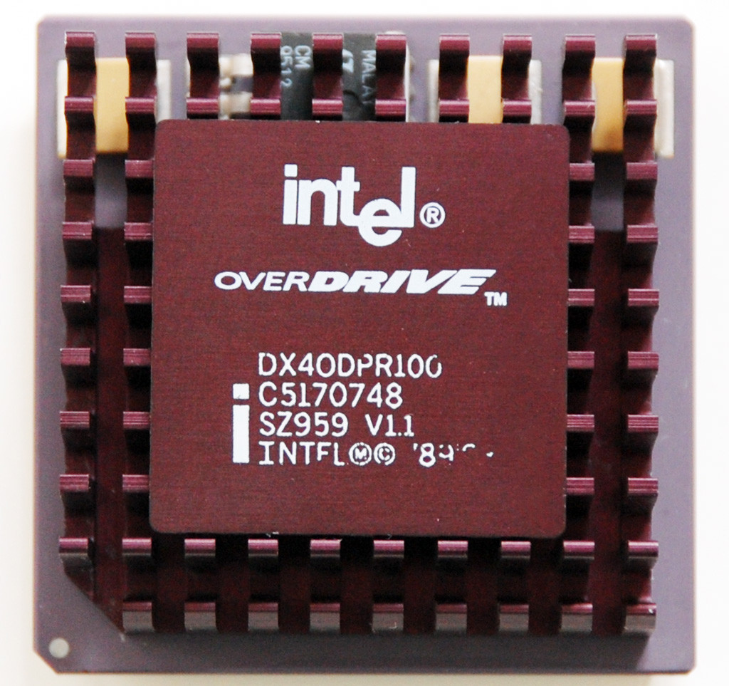 Intel 80486 OverDrive - CPU MUSEUM - MUSEUM OF MICROPROCESSORS & DIE ...