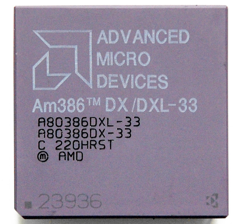AMD Am386 - CPU MUSEUM - MUSEUM OF MICROPROCESSORS & DIE PHOTOGRAPHY