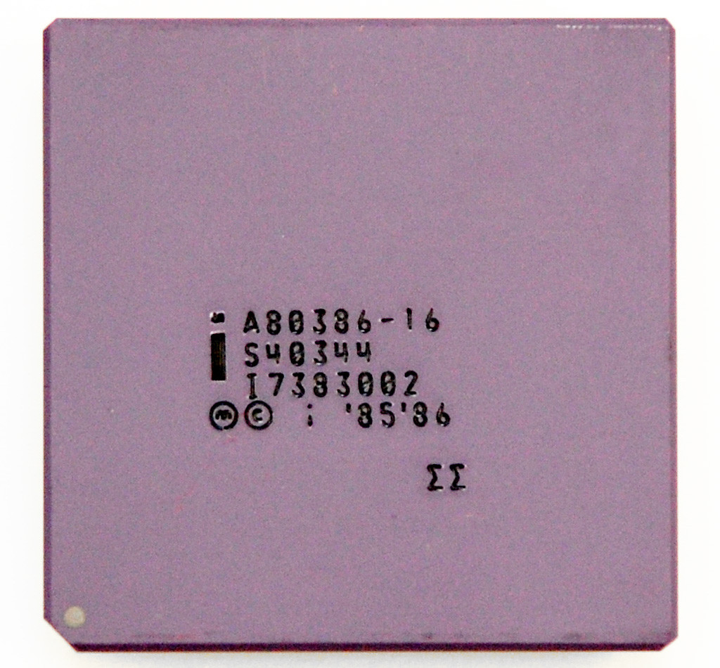 Intel 80386 & 80387 - CPU MUSEUM - MUSEUM OF MICROPROCESSORS & DIE ...