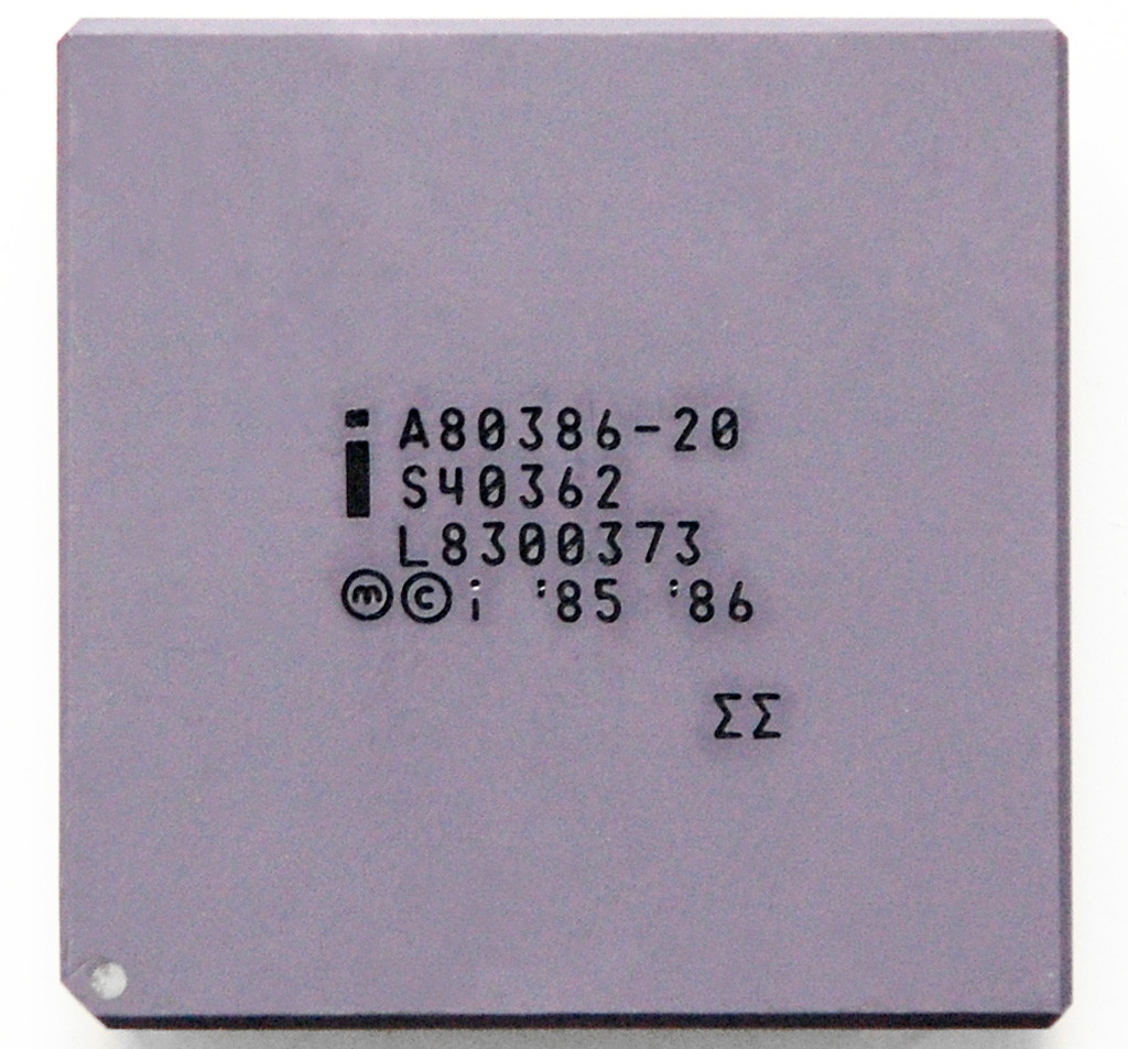 Intel 80386 & 80387 - CPU MUSEUM - MUSEUM OF MICROPROCESSORS & DIE ...