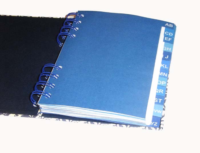 Telefonbücher mit Spiralbindung Ringbindung, Blätterranken blau ...