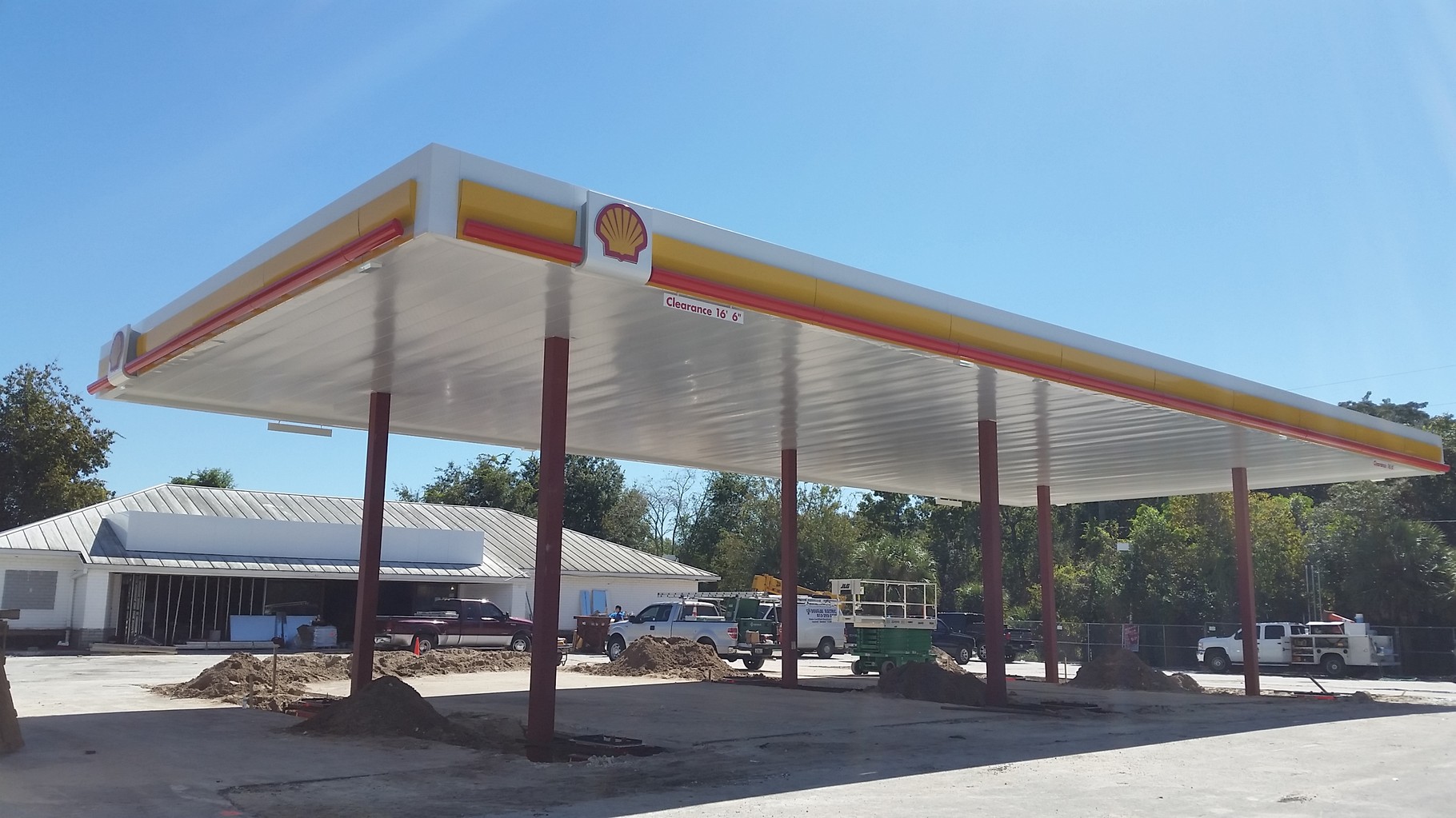 Canopies for gas stations - Best Industries canopy manufacturer