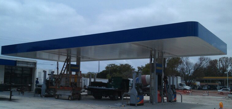 Canopies for gas stations - Best Industries canopy manufacturer