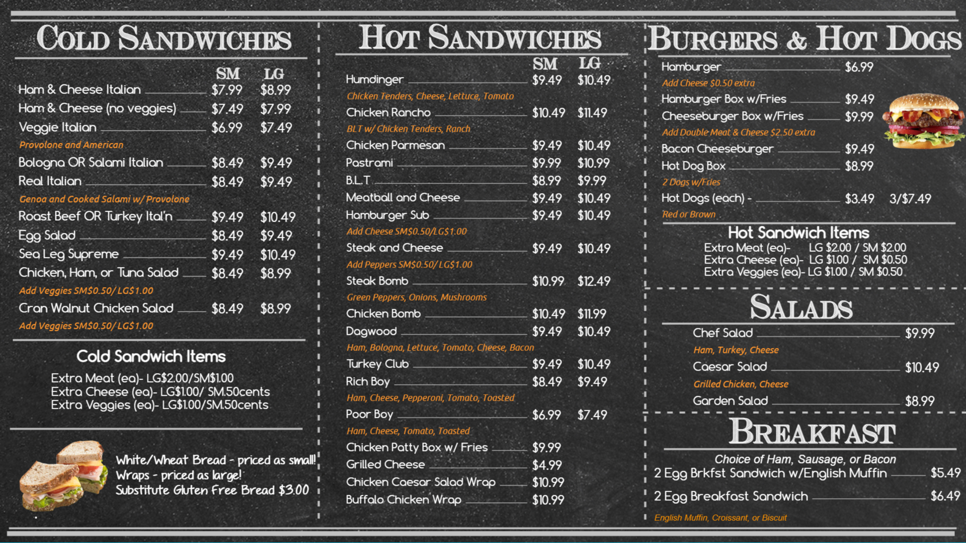 Deli Menus - Website of limericksupermarket!