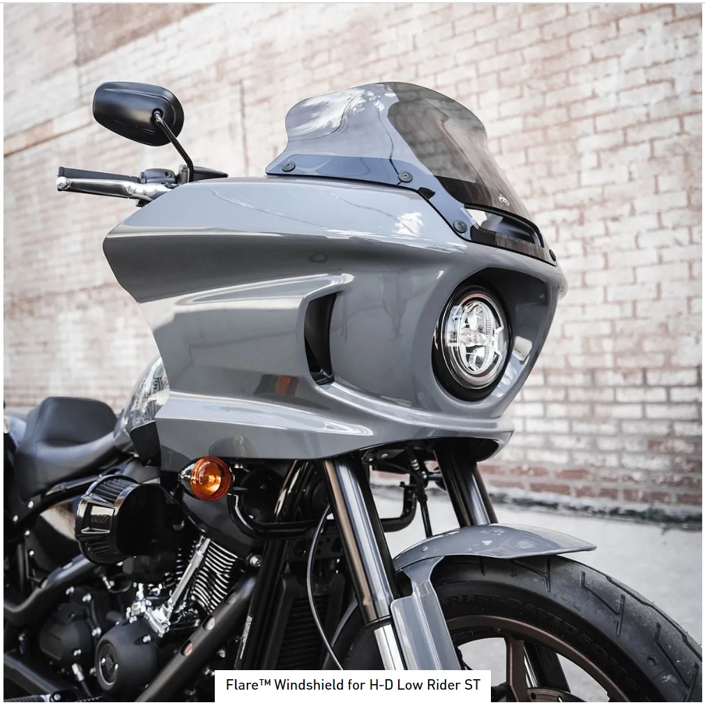 MAX-WS-KW-LowRider-ST 6" Flare Windshield Dark Smoke - Maxomation ...