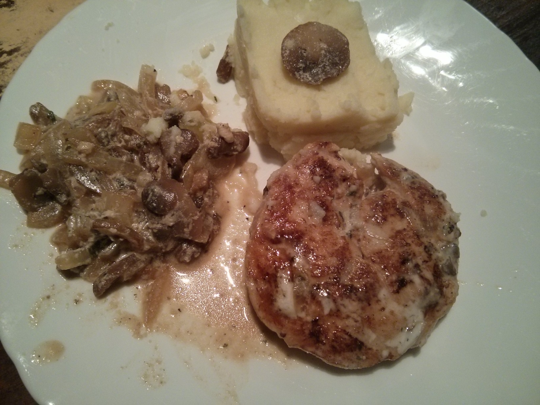 Tournedos de dinde aux champignons - les délices d'une mère et son fils