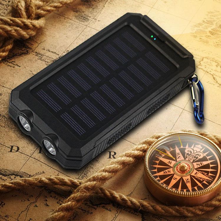 Home 10000mAh Solar Power Bank, Externe Akku,Solar Ladegerät,hohe ...