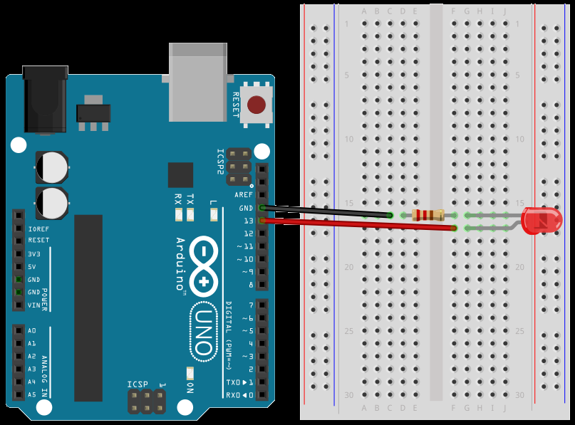 Faire clignoter une LED (Blink) - Ardwinner