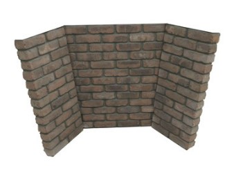 Brick Fireplace Chamber - 3 Piece With Side Returns - Brick Bond Solutions