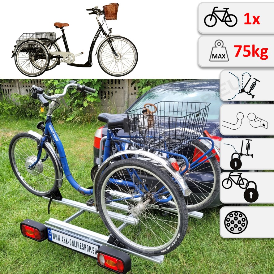 Fahrradträger für Dreirad für AHK - AHAKA