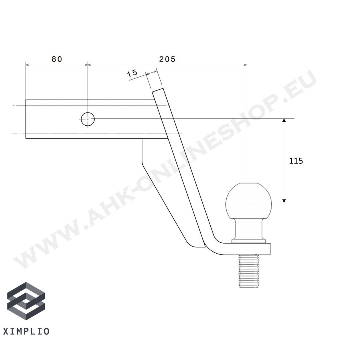 2 Zoll Einschub für US-Multimount AH-2 - AHAKA