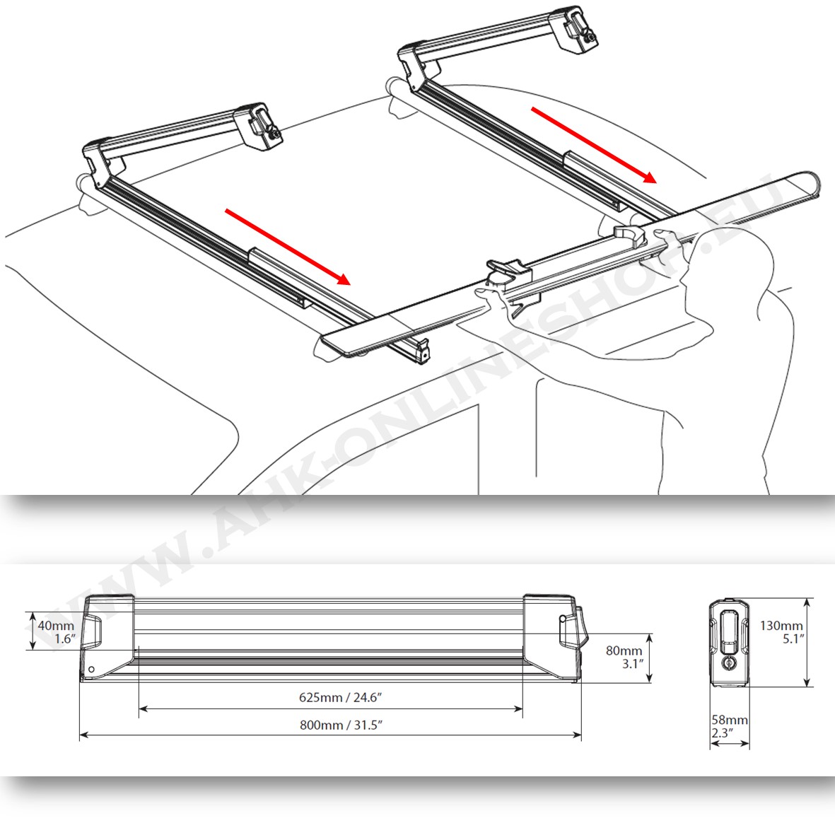 Skiträger Yelo Menabo - AHAKA