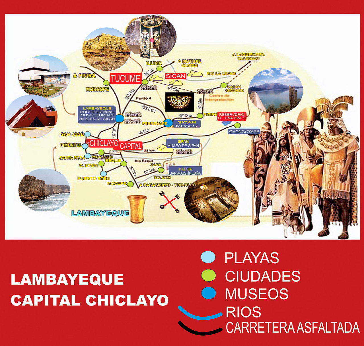 Mapa Turístico de Lambayeque - Tourist map of Lambayeque - Página Jimdo ...