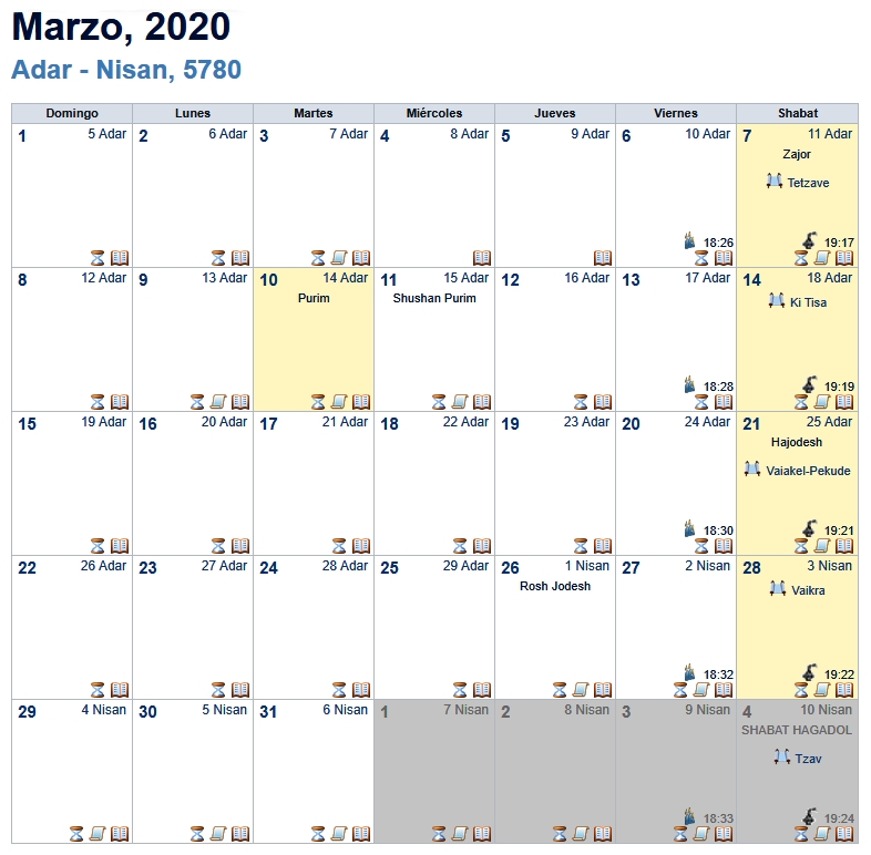 Mes 12 Adar - Iglesia de Dios (7 día), Church of God (Seven Day ...