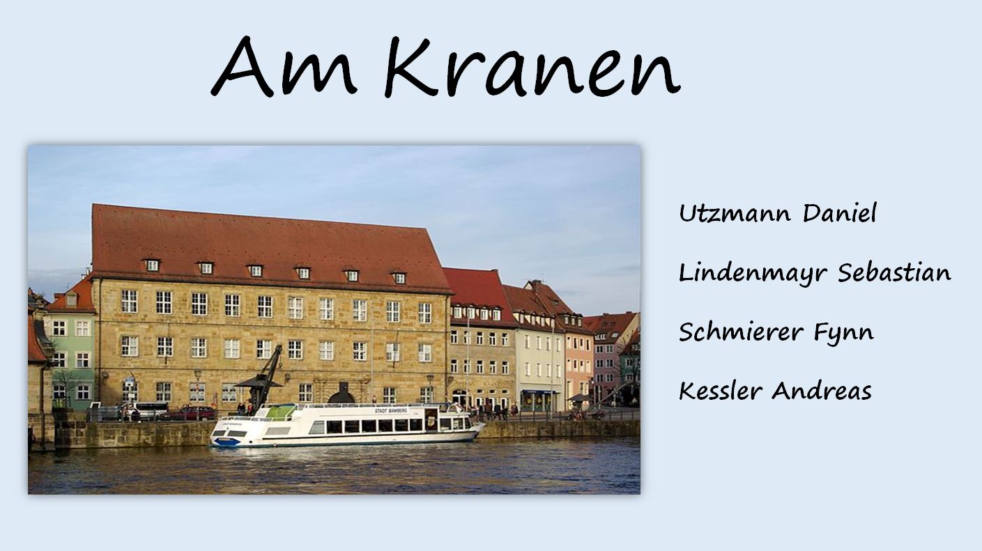 Projektpräsentation der 9. Klassen (9A) Objektorientierte ...