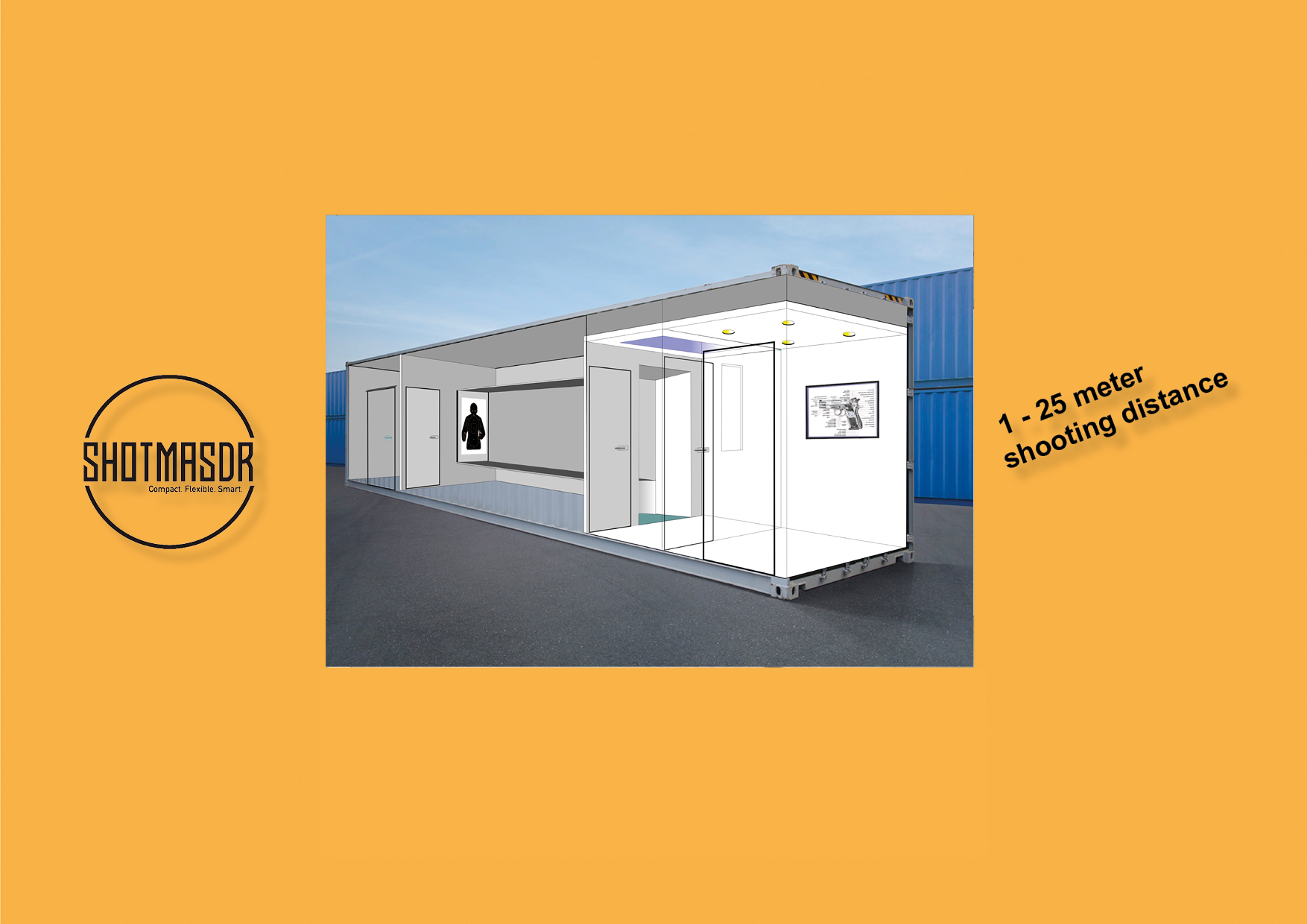 SHOTMASDR™: A modular system - Mobile shooting range