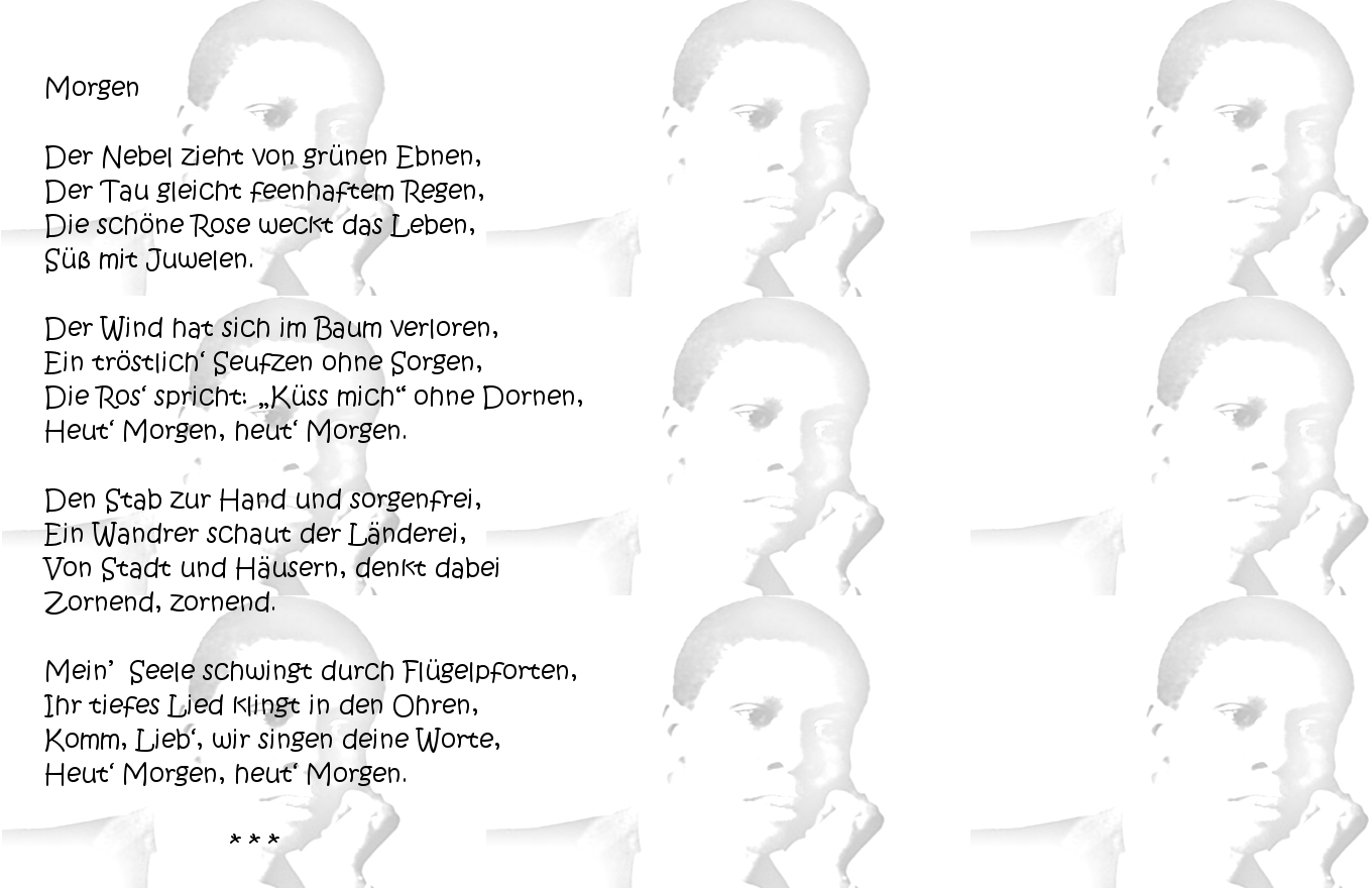 Morgen - ZauberWorte Literatur Surrealismus Symbolismus Moderne 19 ...