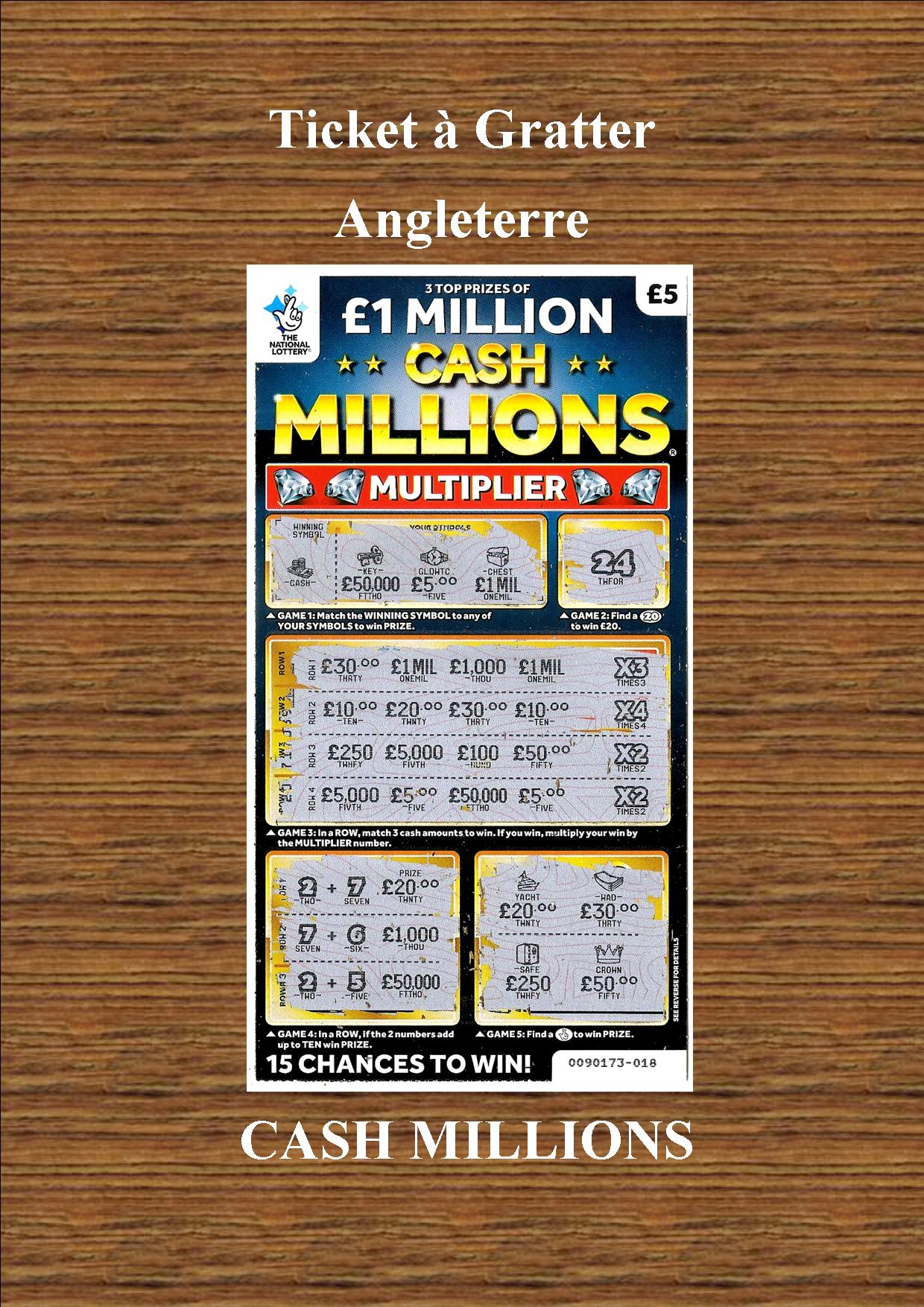 CASH MILLIONS - Site de tickets-a-gratter