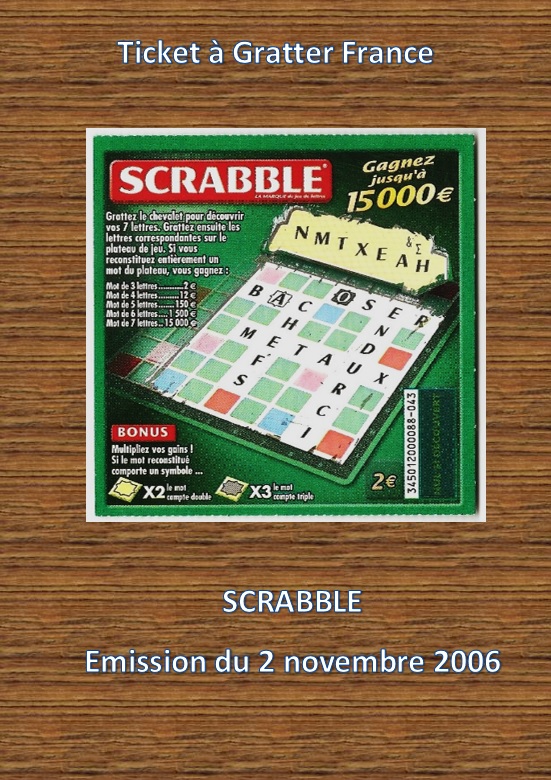 SCRABBLE - Site de tickets-a-gratter