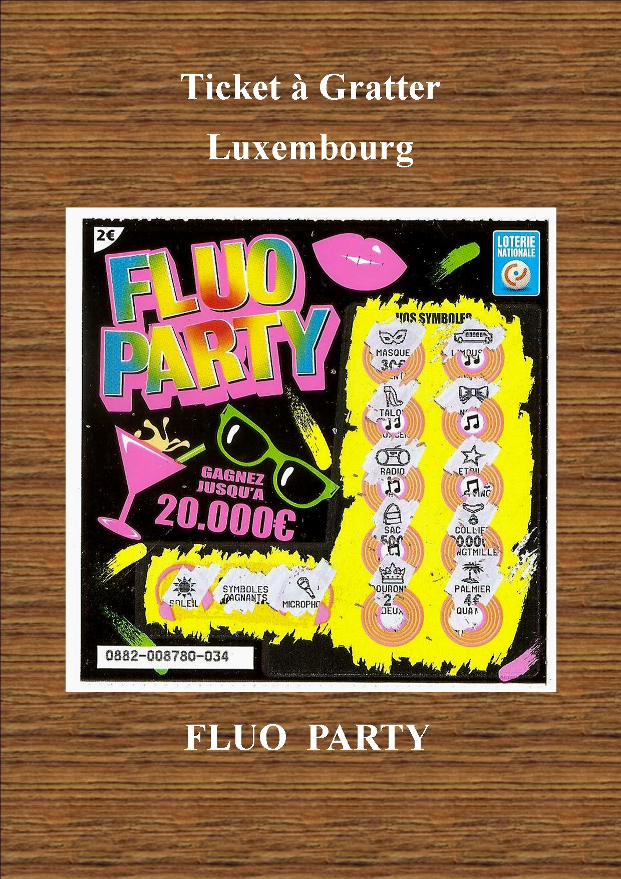 FLUO PARTY - Site de tickets-a-gratter