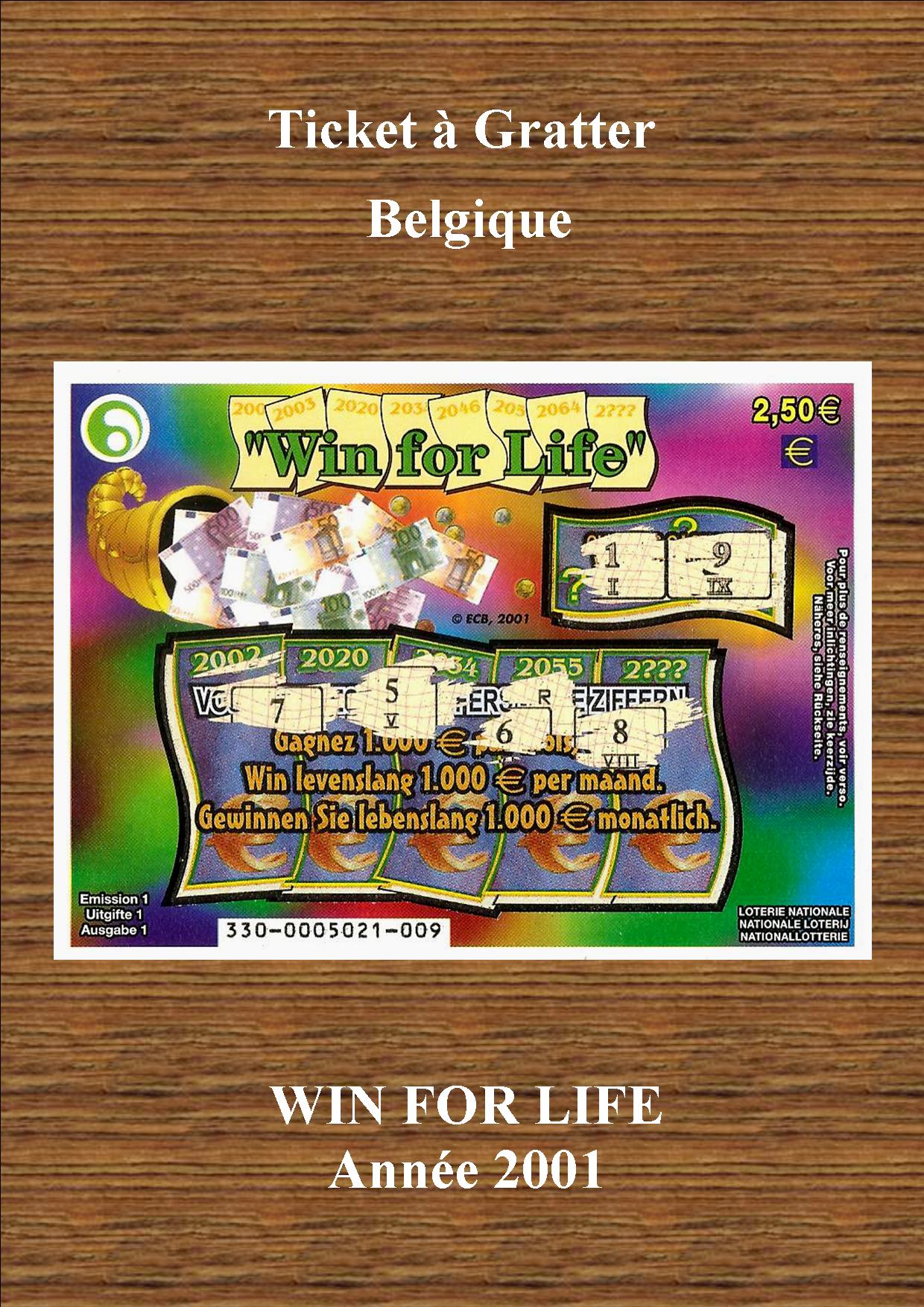 WIN FOR LIFE - Site de tickets-a-gratter