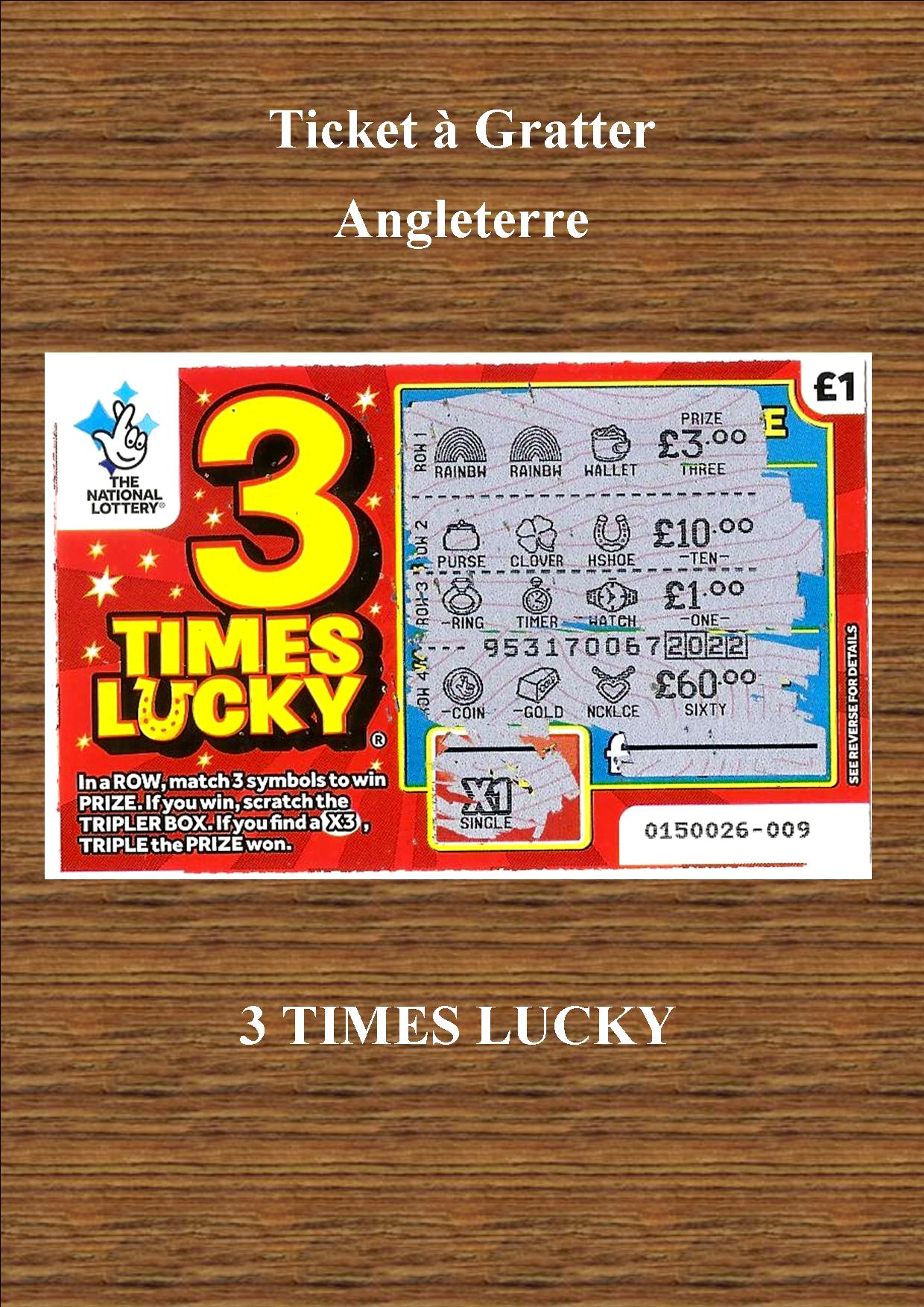 3 TIMES LUCKY - Site de tickets-a-gratter
