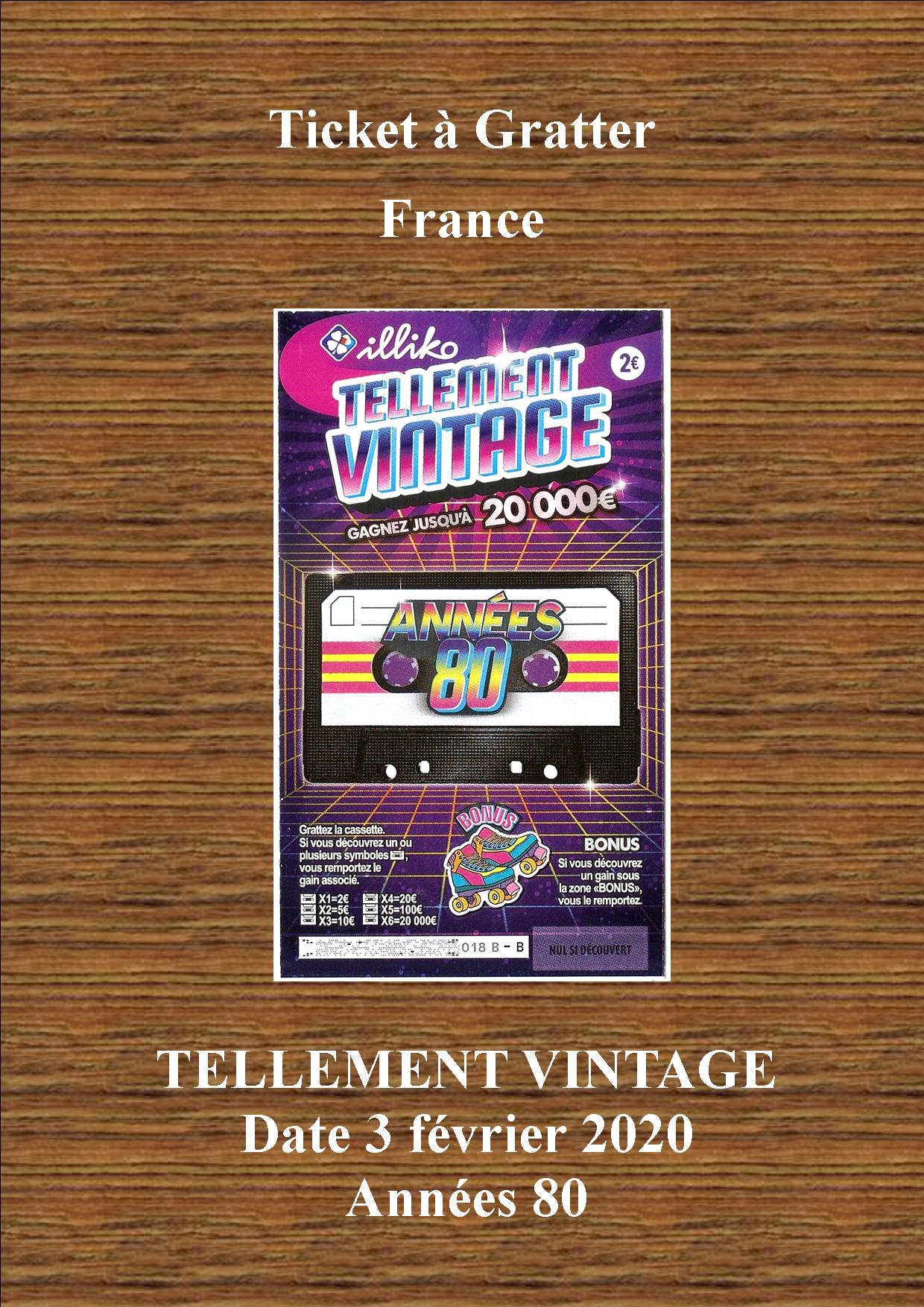 TELLEMENT VINTAGE - Site de tickets-a-gratter