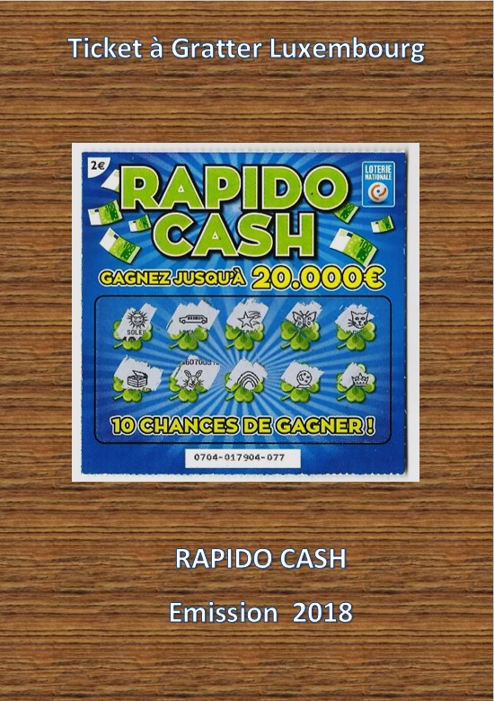 RAPIDO CASH - Site de tickets-a-gratter