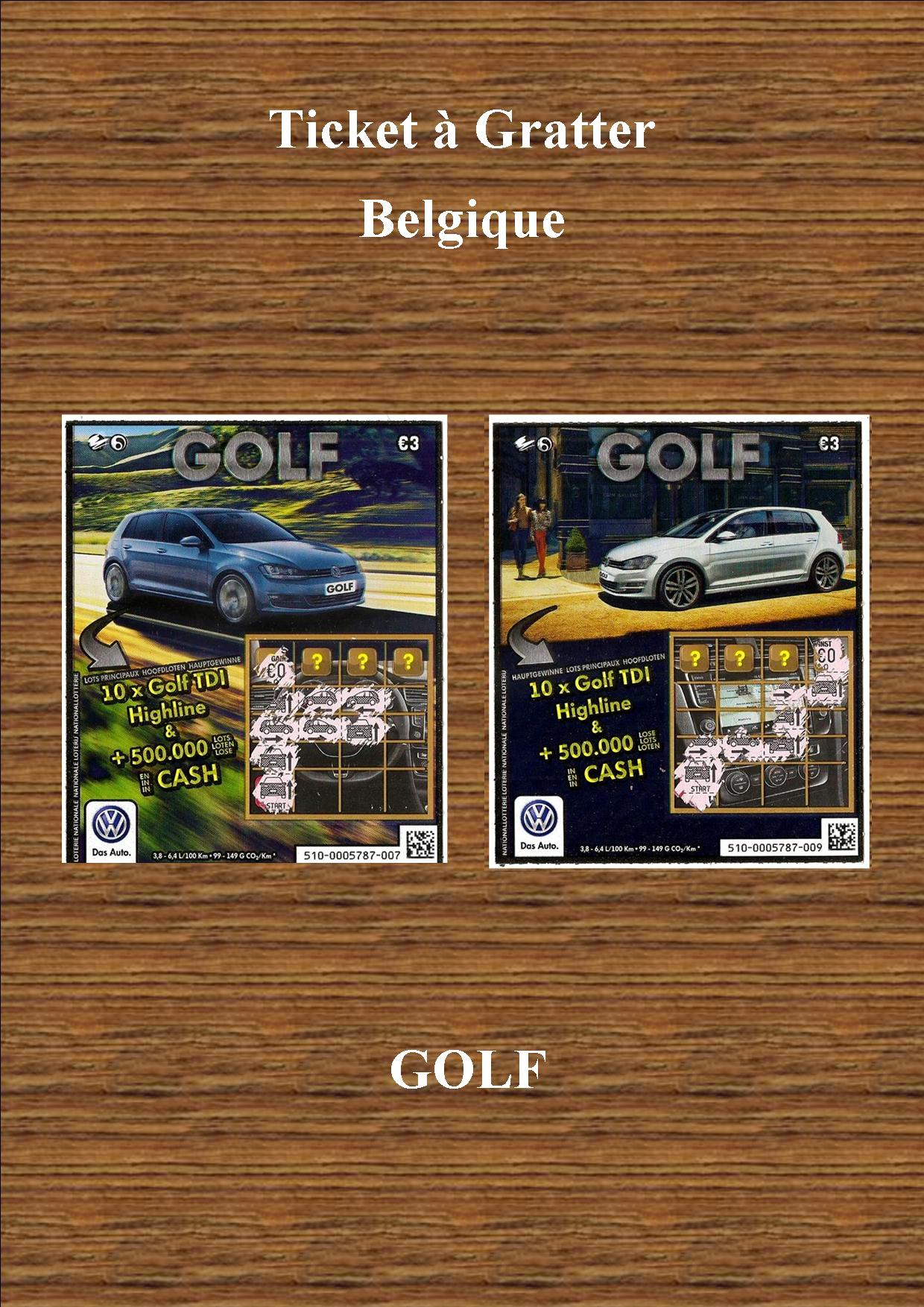 GOLF - Site de tickets-a-gratter