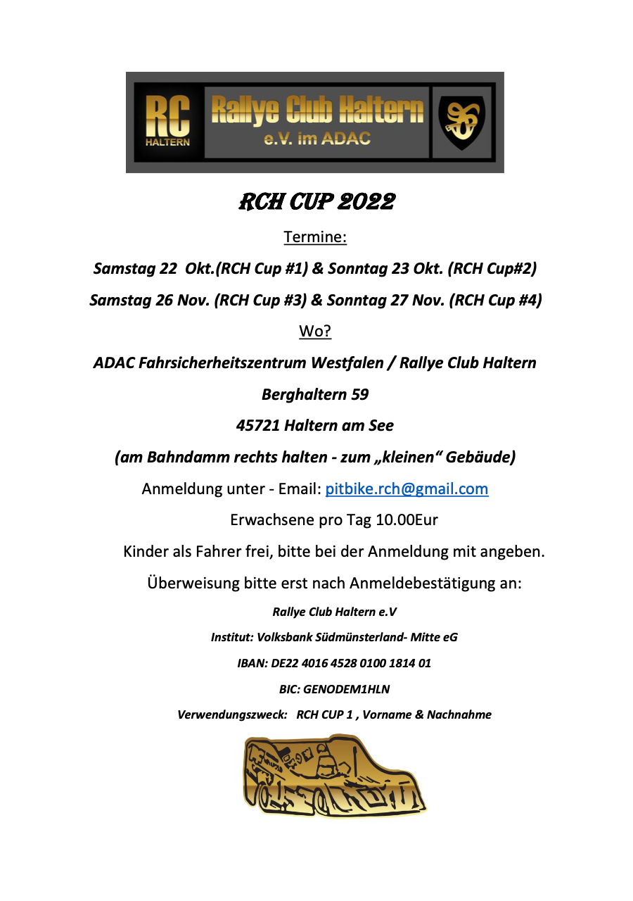 Modellgruppe: RCH Cup 2022 - Website des Rallye Club Haltern e.V. im ADAC
